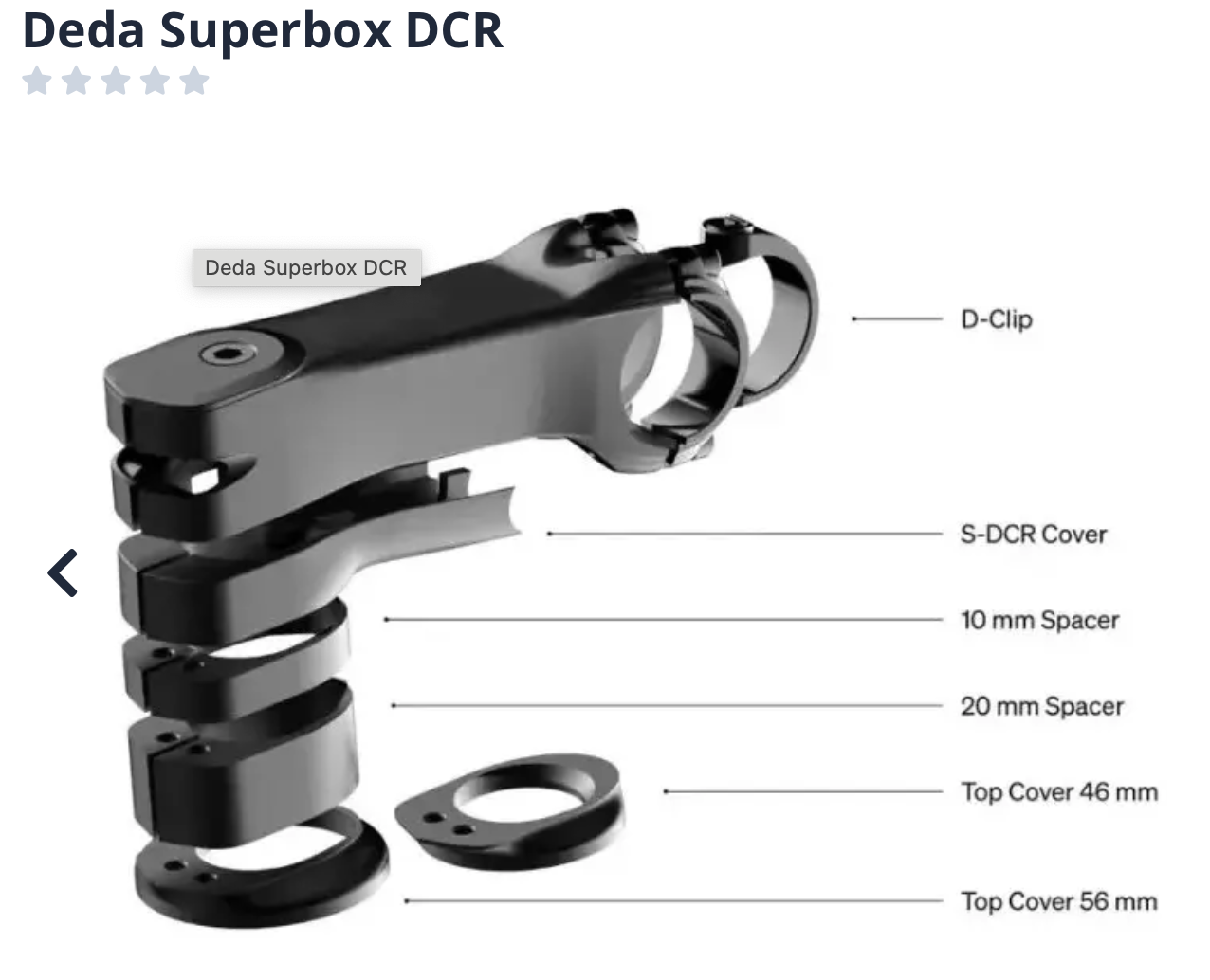 Deda Superbox DCR Spacers set - Delta Bikes